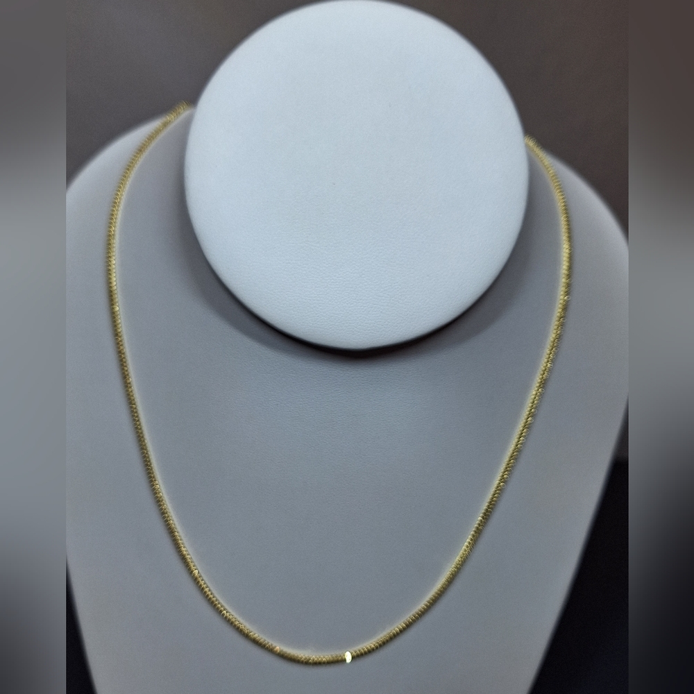 10kt Gold Baby Franco Design Chain - Gem